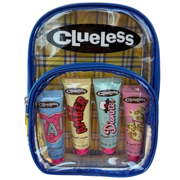 Bags | New Clueless Blue Plaid Backpack With Hand Cream Set | Poshmark